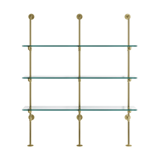 Low Profile Counter and Wall - Loft Style Shelves | Soil & Oak