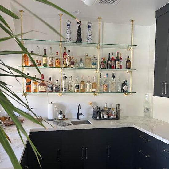 Ceiling and Wall Mounted - Modern Loft Style Shelves | Soil & Oak