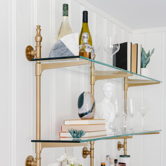 Double Rail Counter to Ceiling Mounted - Modern Loft Style Shelves ...